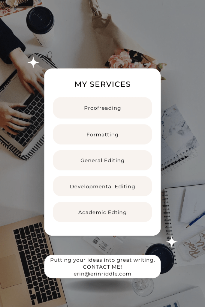 Editing & Proofreading – Erin Riddle